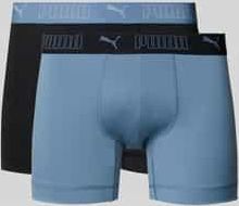 Puma Boxershorts mit elastischem Logo-Bund im 2er-Pack