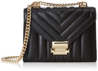 Michael Kors Womens Whitney Small Shoulder Bag Handtasche, Schwarz (Black)