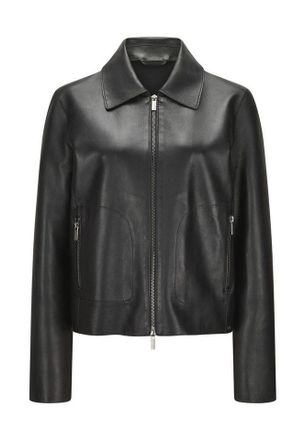 Milestone Lederjacke MSNylah Damen Bikerjacke Jacke Leder normale Passform