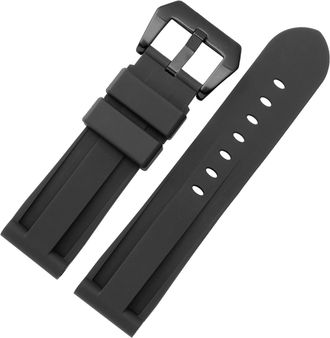 Generic Silikon-Armband für Armbänder der Serie PAM111 386 441, 20 mm, 22 mm, 24 mm, 26 mm, wasserdichtes Sport-Tarnarmband