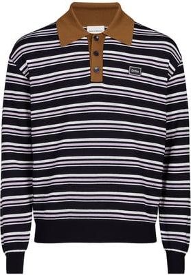 Dr&ocirc;le de Monsieur Pull droit &agrave; rayures en laine