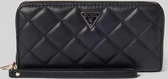 Guess Portemonnaie mit Steppn&auml;hten Modell JULIET