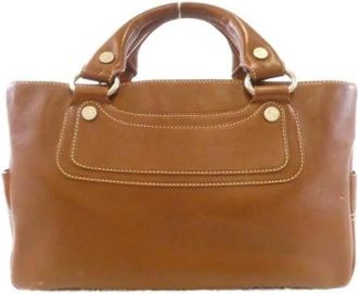 Celine Sac &agrave; main Boogie en cuir Pre-owned - Femme - Pre-owned - Brun - Taille: ONE Size