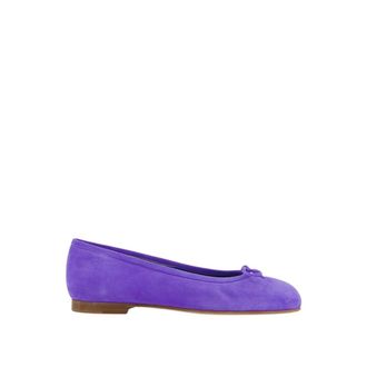 Manolo Blahnik Femme, Chaussures, Violet, Taille: 40 EU Chic Ballerines en Daim avec