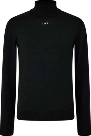 Off-white Off White - Sweatshirt f&uuml;r Herren, Rollkragen, Jerseyware (Schwarz/Wei&szlig;)