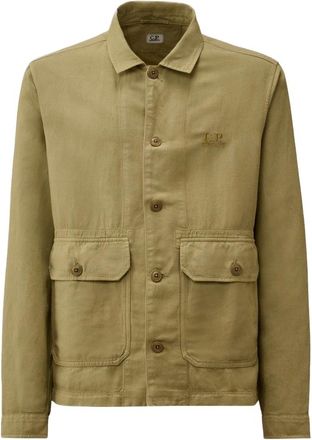 C.P. Company C.p. Company, Homme, Vestes, Vert, Taille: XL Surchemise &agrave; poches