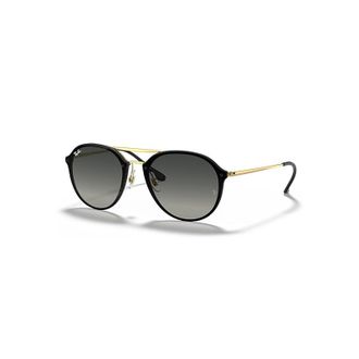 Ray-Ban Blaze Double Bridge Sonnenbrillen Schwarz Fassung Grau Glas 61-14