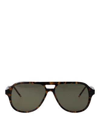 Thom Browne Lunettes De Soleil - Marron