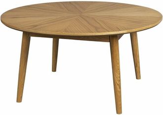 DRAWER Drawer - Table basse ronde 80 cm d&eacute;cor ch&ecirc;ne naturel - ubud