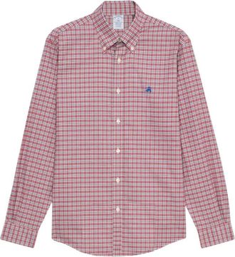 Brooks Brothers Homme, Chemises, Rouge, Taille: 2XL Oxford Regular