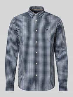 PME Legend Slim Fit Freizeithemd mit Kentkragen und Label-Stitching