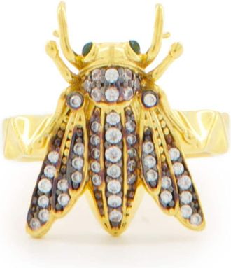 Begum Khan Baby Bee Pinky Ring - Gold