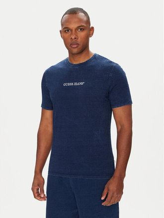 Guess T-Shirt M5YI34 KCTG1 Blau Slim Fit
