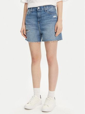 Calvin Klein Jeans Jeansshorts J20J225159 Blau Mom Fit