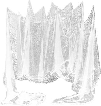 Generic Gruseliges und gruseliges Gaze-Tuch für Halloween, weiche Dekorationen für den Urlaub im Freien - Gruseliges Gaze-Tuch für Foyer, Duschvorhänge, Veran