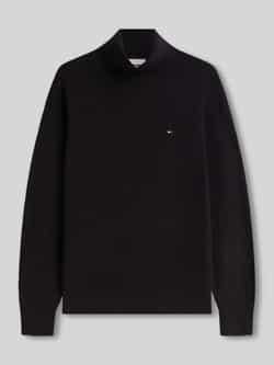 Tommy Hilfiger Regular Fit Rollkragenpullover aus Baumwoll-Kaschmir-Mix