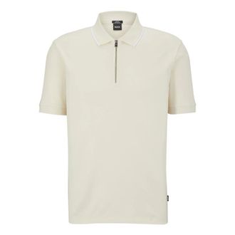 HUGO BOSS Pique Polo Shirt - - Tops - Herren - Beige - M