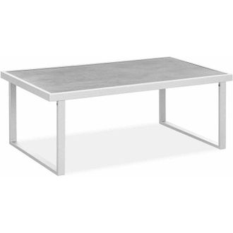 Konsimo Konsimo - frena Gartentisch im Loft-Stil, wei&szlig;