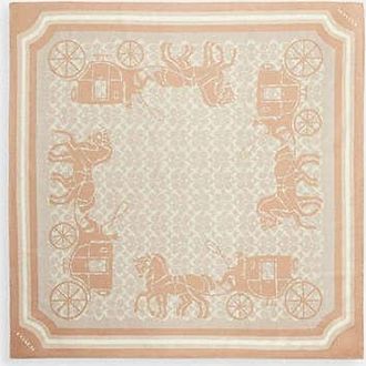 Coach Quadratischer Seidenschal Mit Horse And Carriage Signature