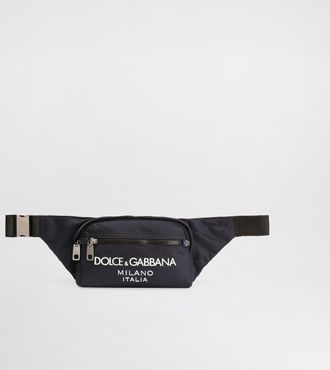 Dolce & Gabbana Kleine Gã¼rteltasche Aus Nylon - Mann Rucksäcke Und Bauchtaschen Blau Nylon Onesize