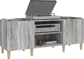 Generic Plattenschrank, Schallplattenschrank mit viel Stauraum, Plattenspieler Schrank f&uuml;r Wohnzimmer, LP Schrank, Schallplattenst&auml;nder, (121 x 38 x 48 cm)