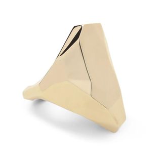 Lanvin Femme, Accessoires, Jaune, Taille: 49 MM Cubic Metal Ring