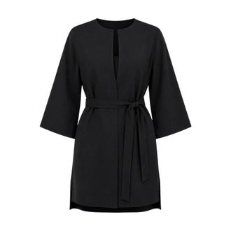 Liviana Conti Femme, Blouses et Chemises, Noir, Taille: 42 FR Kimonos