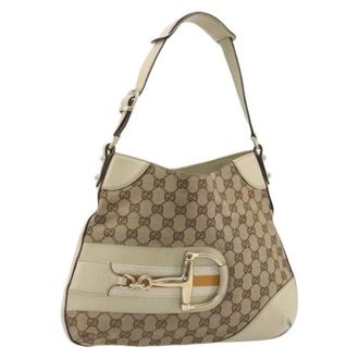 Gucci Sac bandouli&egrave;re vintage Pre-owned en toile - Femme - Pre-owned - Beige - Taille: ONE Size