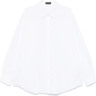 Balenciaga Hemd mit Logo-Stickerei - Weiß