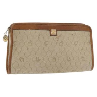 Dior Pre-owned Canvas Clutch - - Pre-owned - Damen - Beige - ONE SIZE