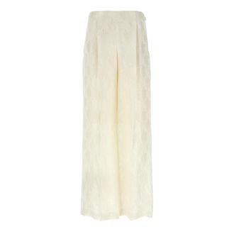 Fendi Bouquet Hosen - - Trousers - Damen - Wei&szlig; - XS
