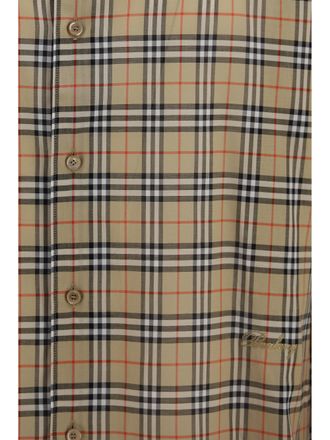 Burberry Mens Shirt All-Over Check Cotton Multicolour