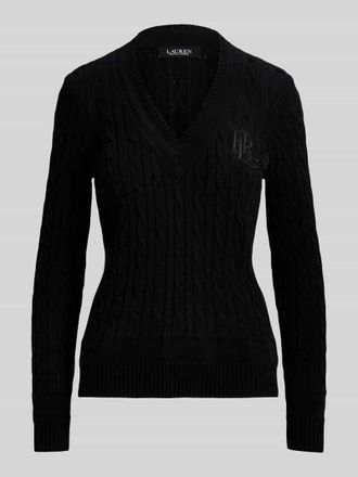 Lauren Ralph Lauren Regular Fit Pullover aus Baumwoll-Mix mit Logo-Stitching