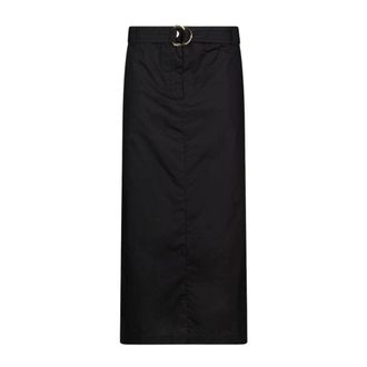 Liu Jo Femme, Jupes, Noir, Taille: 34 FR Long Skirt with Belt