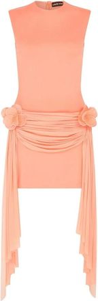 DAVID KOMA David Koma, Femme, Robes, Rose, Taille: 36 FR Side-Flower Draped Mini Dress