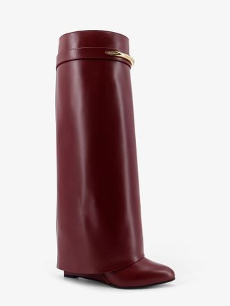 Givenchy Womens Boots Red Shark Leather