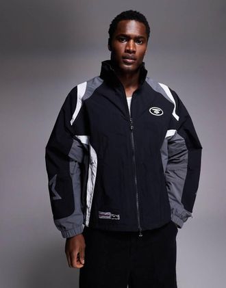 Aape By A Bathing Ape Aape by A Bathing Ape - Veste l&eacute;g&egrave;re style motocross - Noir