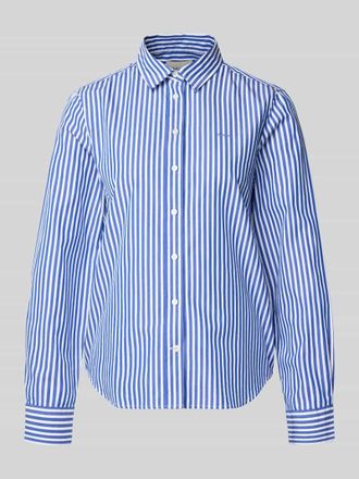 GANT Regular Fit Bluse mit Streifenmuster und Label-Stitching