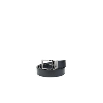 Emporio Armani Palmellato Leder Wendeg&uuml;rtel mit Aufdruck - - Accessories - Herren - Blau - ONE SIZE