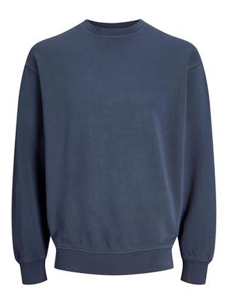 Jack & Jones Jjecharge Faded Sweat à col Rond Noos Maillot de survêtement, Bleu Indigo, L Homme