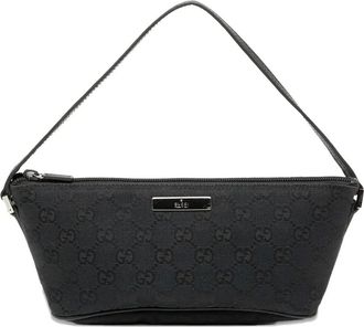 Gucci 2000-2015 GG Canvas Boat shoulder bag - Schwarz