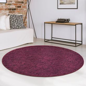 Floordirekt Teppich London Weinrot 16 Rund 200 cm Durchmesser