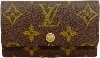 Louis Vuitton unisex, Pre-owned, Brun, Taille: ONE Size Porte-cl&eacute;s en toile Pre-owned