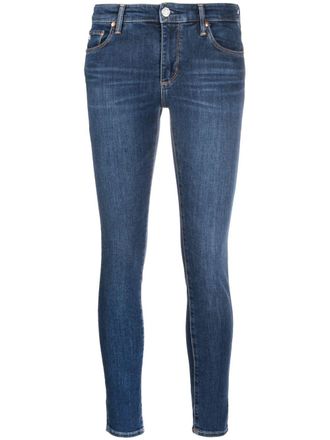 AG - Adriano Goldschmied Jeans im Cropped-Design - Blau