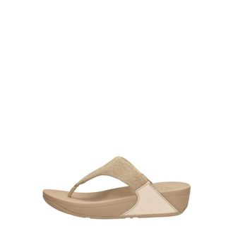 FitFlop Lulu Shimmerlux Zehentrenner-Sandalen - - Shoes - Damen - Beige - 43 EU