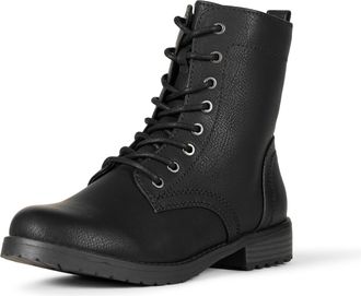 Amazon Essentials Damen Kampfstiefel mit Schn&uuml;rung, Schwarz, 39 EU