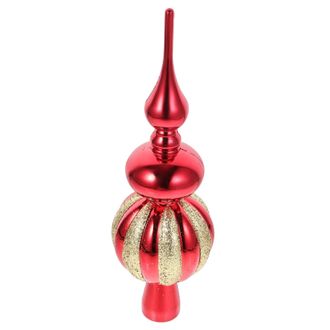 Cabilock Weihnachtsbaumspitze Weihnachtsdekoration dekorative Baumspitze Weihnachtsbaumschmuck w&uuml;rfelunterlage LEDs Leuchtmittel Weihnachtsschmuck Baumwipfelve