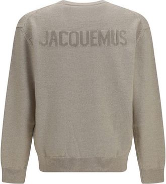 Jacquemus Merino Wool Crew Neck Sweater - Beige