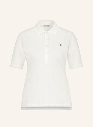 GANT Piqu&eacute;-Poloshirt weiss