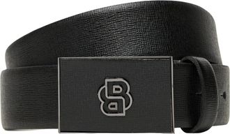HUGO BOSS Ceinture en cuir italien - Homme - Accessoires - Noir - Taille: 95 CM